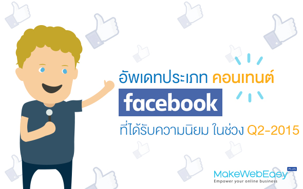 อัปเดทประเภทคอนเทนต์ Facebook ที่ได้รับความนิยม ในช่วง Q2-2015 ...